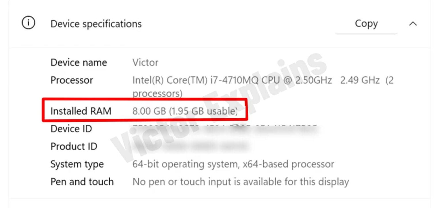 How to Resolve “RAM Not Fully Usable” in Windows 11/10/8/7 - Victor ...